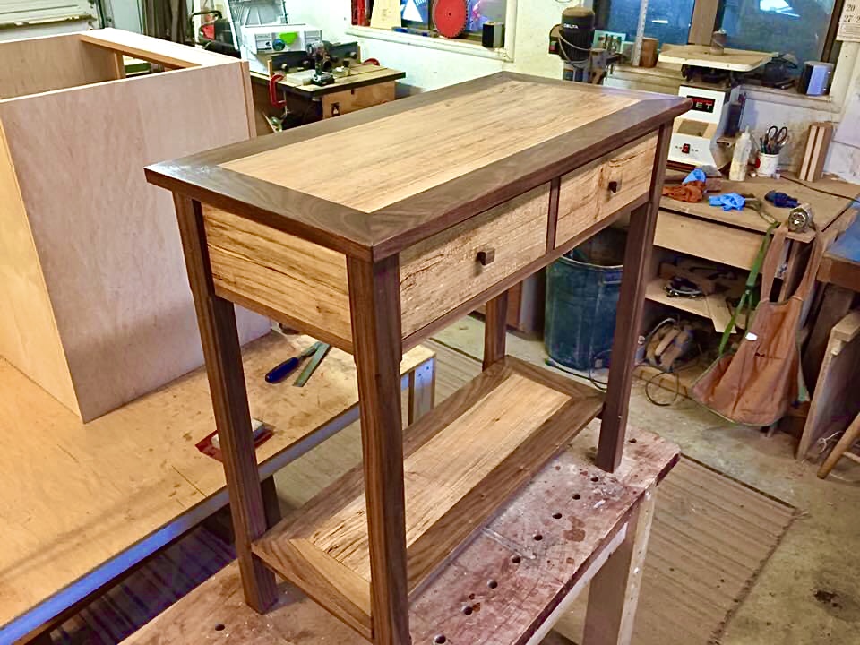 The Olympia hall table | Anderson woodworks custom furniture & cabinets
